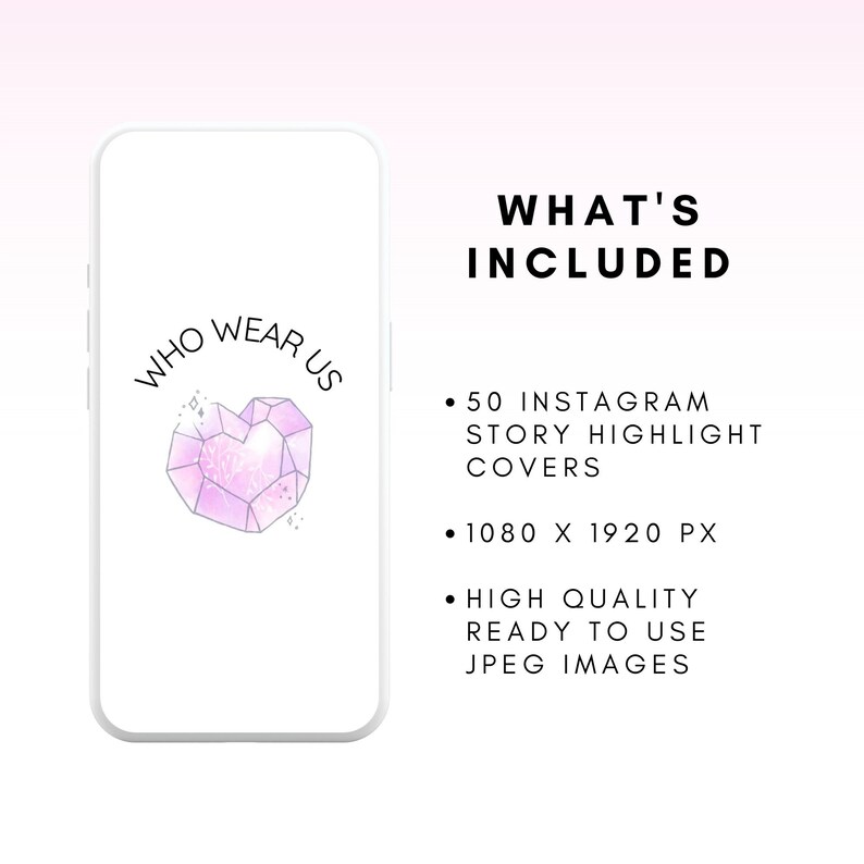 50 Watercolor Crystals Instagram Story Highlight Covers - Celestial ...