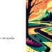 Country Lane Notecards- Spring, Set of 4, Digital/printable, 5x7, Blank ...