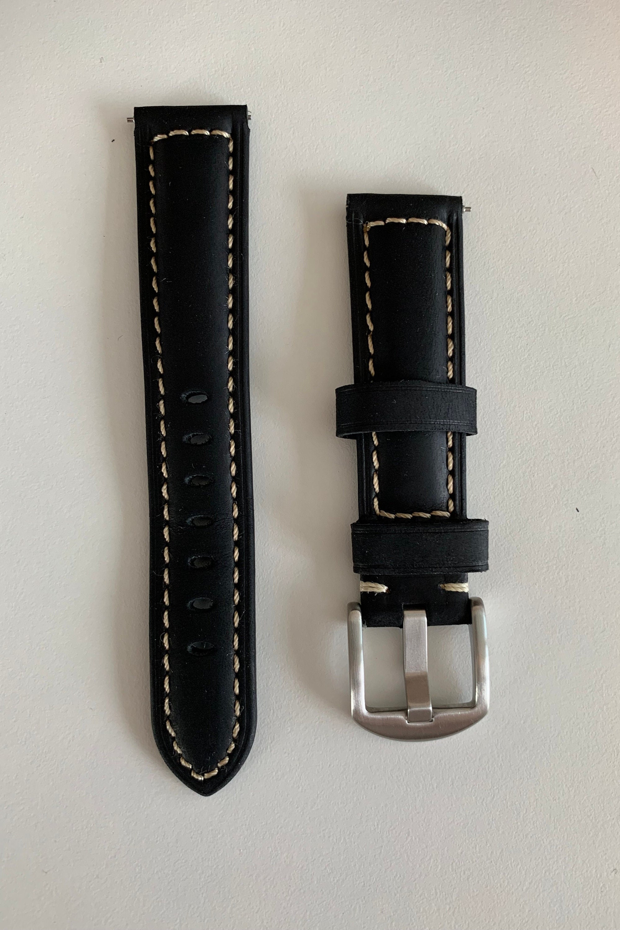 Moonswatch Strap High Quality Black Leather | Omega X Swatch ...