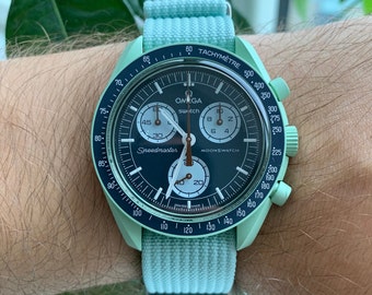 Moonswatch Strap Band Beige High Quality Silicone Omega X Swatch ...