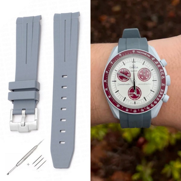 Moonswatch Rubber Strap Pluto - Etsy