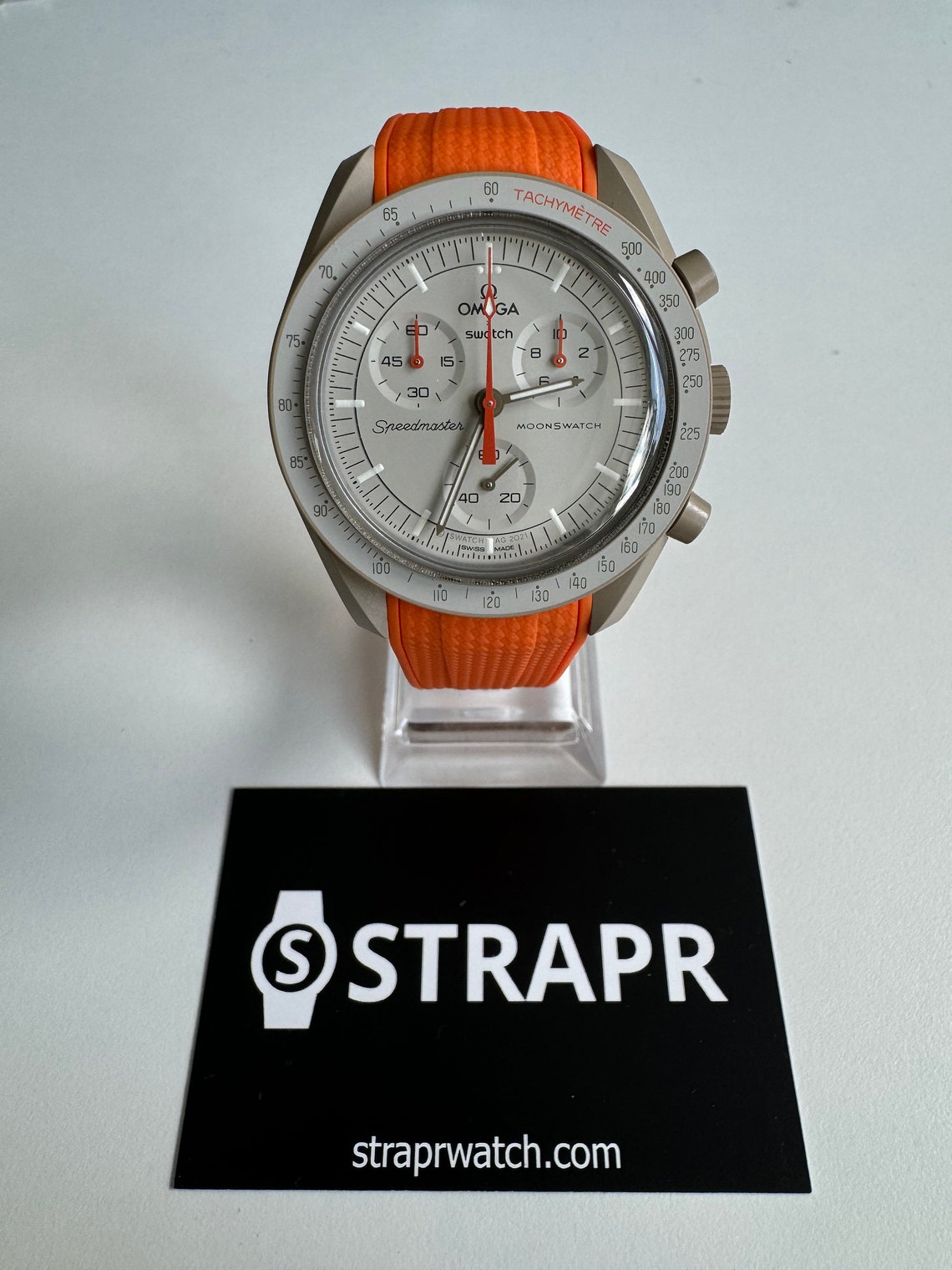 Moonswatch Strap Band Orange High Quality Silicone | Omega X Swatch ...