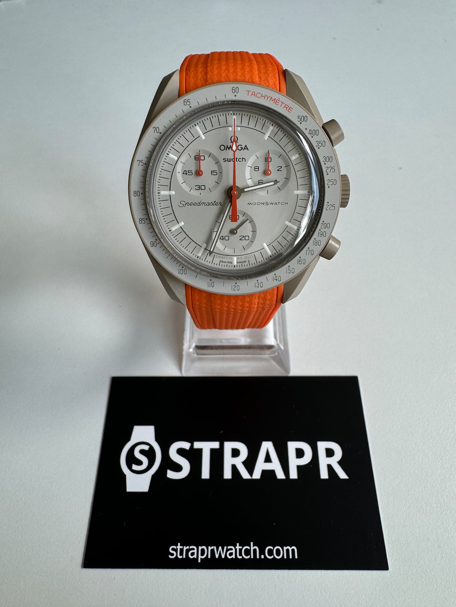Moonswatch Strap Band Orange High Quality Silicone | Omega X Swatch ...
