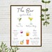 Editable Bar Menu Sign - Wedding, Engagement, Shower, Birthday, Party ...