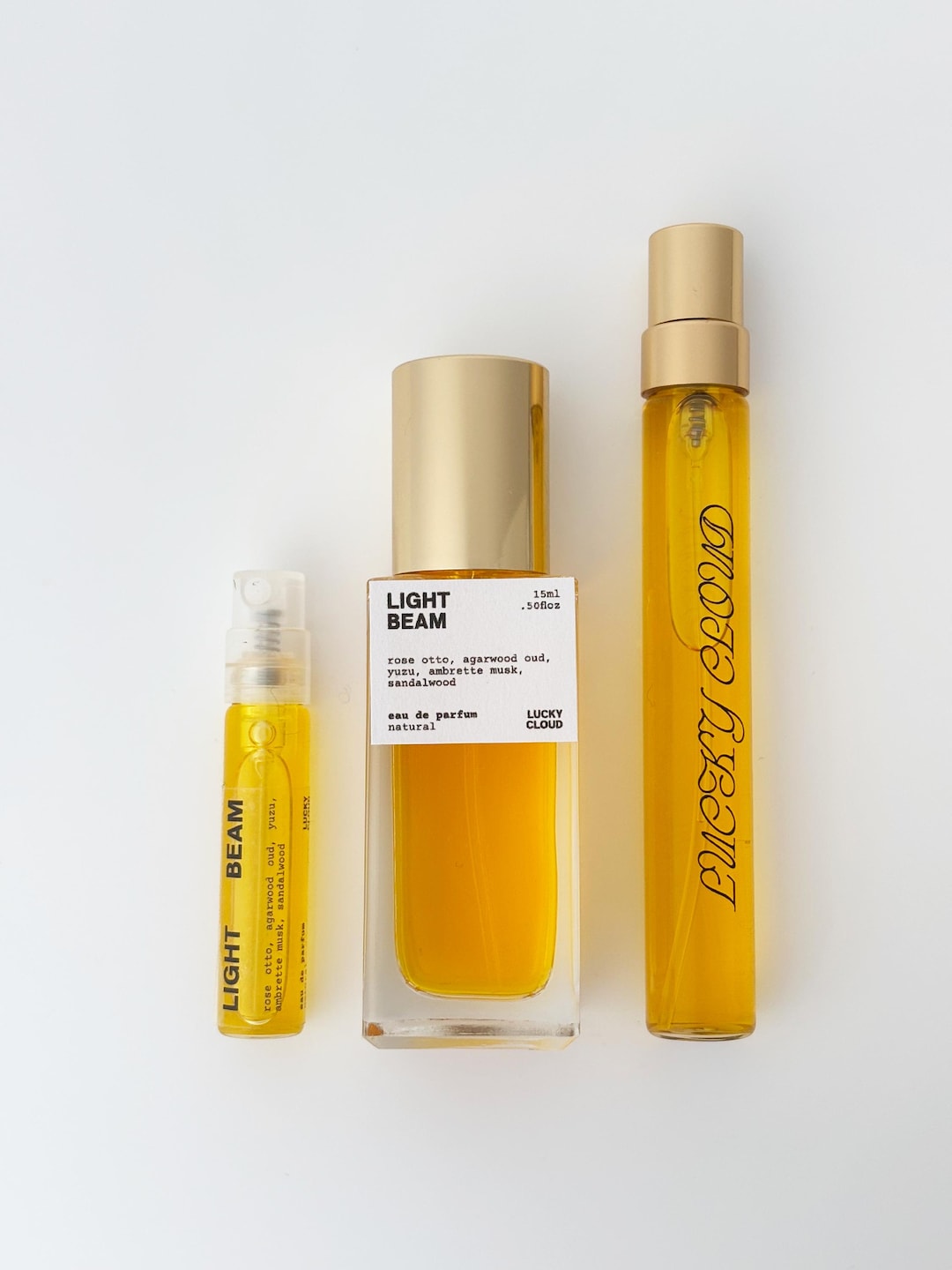 Light Beam Natural Botanical Perfume: Bright Yuzu, Rose Otto, Agarwood ...