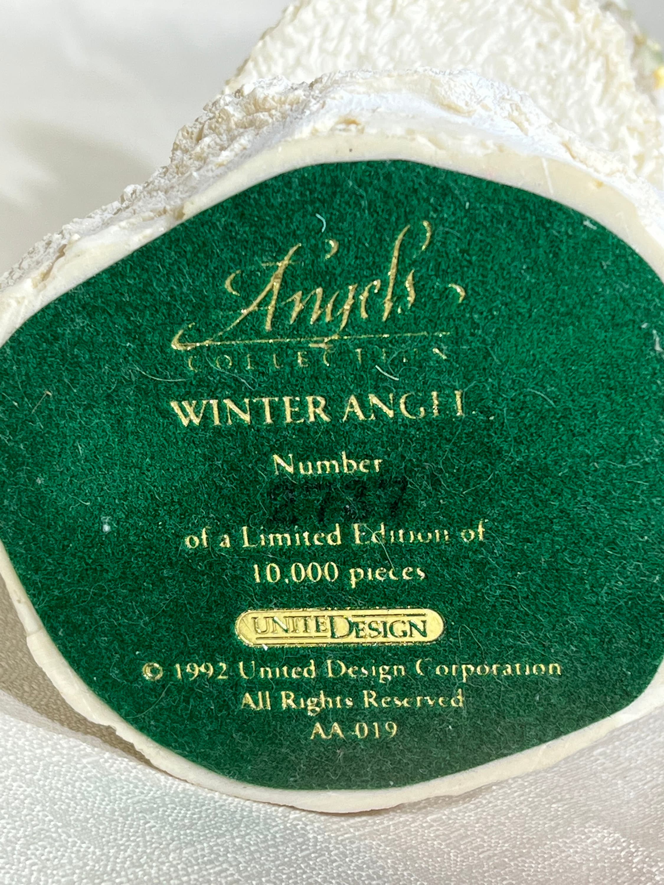 United Design Angels Collection: Winter Angel 1992 Limited Edition - Etsy