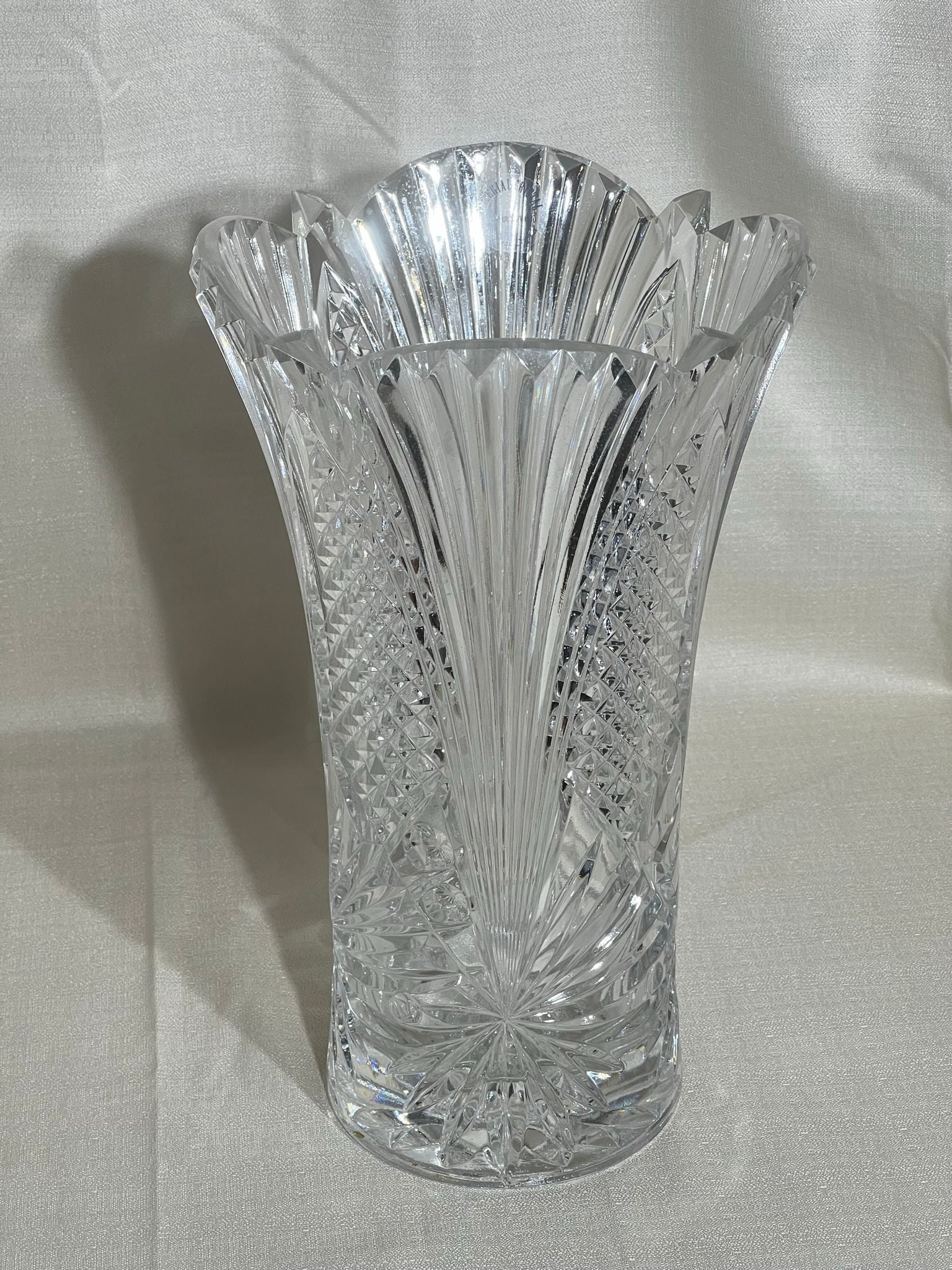 Imperial Crystal Slovakia - 24% Lead Crystal Vase - Etsy