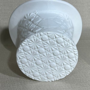 Indiana Glass Milk Glass "daisy and Button" Top Hat - Etsy