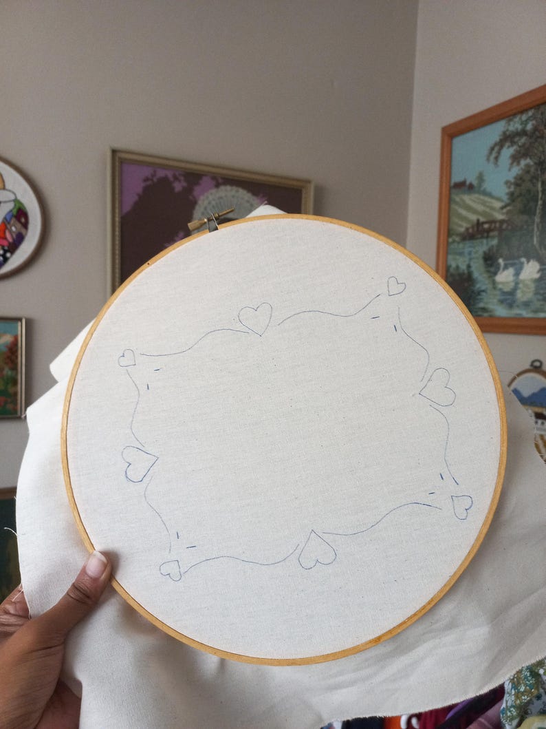 Hand Embroidered Photo Frame PDF Pattern: Love Lives Here - Video ...