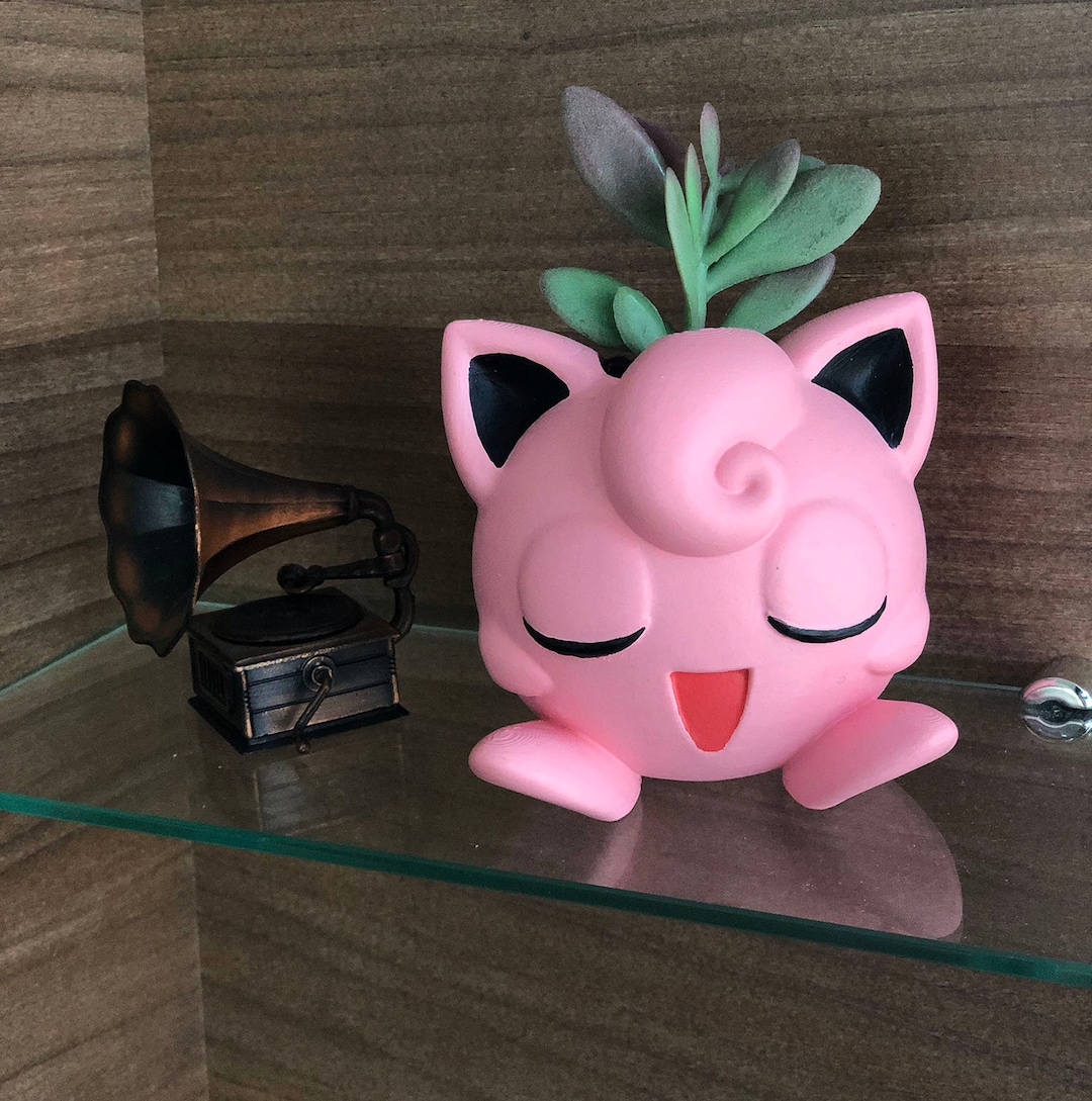 Jigglypuff Planter Pokemon Paint Project Gift for Him Succulent Planter ...