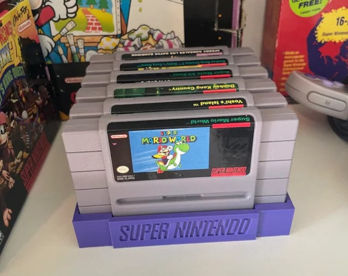 Super Nintendo Cartridge Display Stands - Etsy