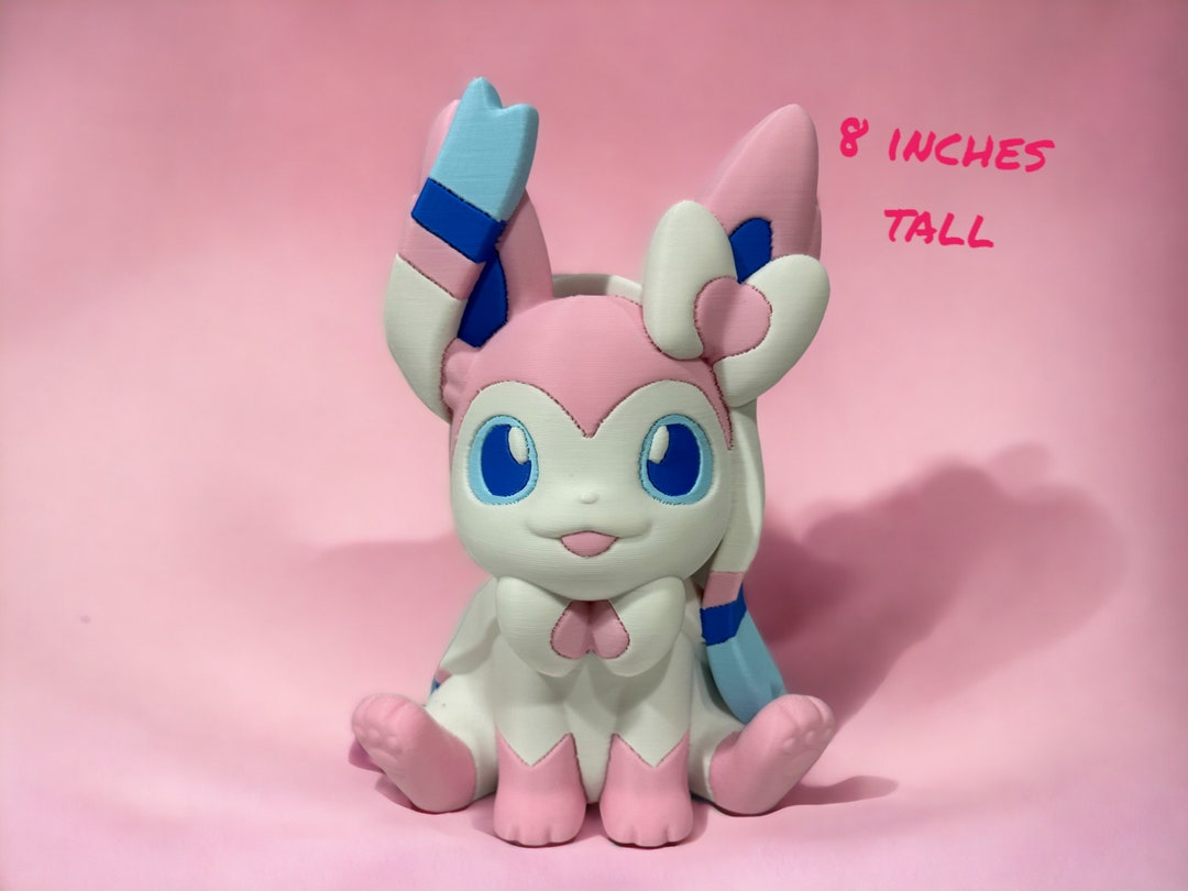Sylveon Figure 3D Printed Sylveon Gift for Gamers Pokemon Gift ...