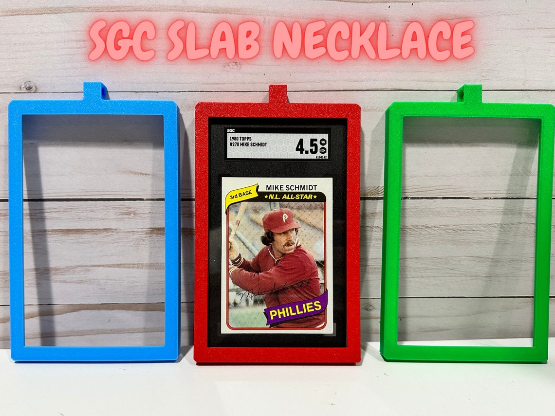 3D Printed SGC Slab Necklace: Graded Trading Card Holder - Etsy