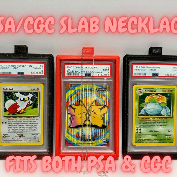 Card Slab Necklace - Etsy