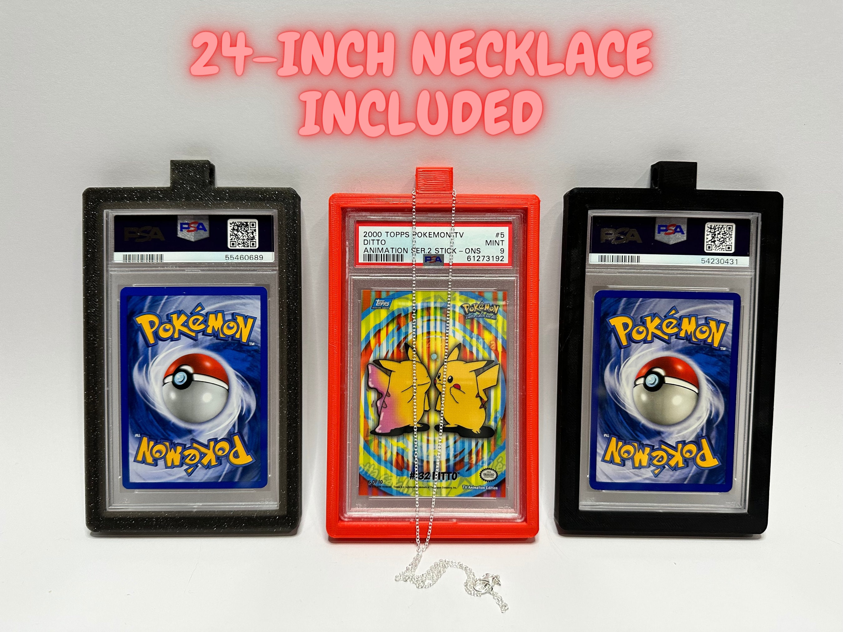 PSA CGC Slab Necklace Slab Holder Graded Trading Card - Etsy