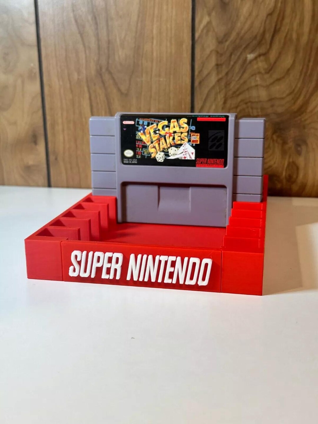 Super Nintendo Game Cartridge Holder - Tray Holds up to 10 Games - SNES ...