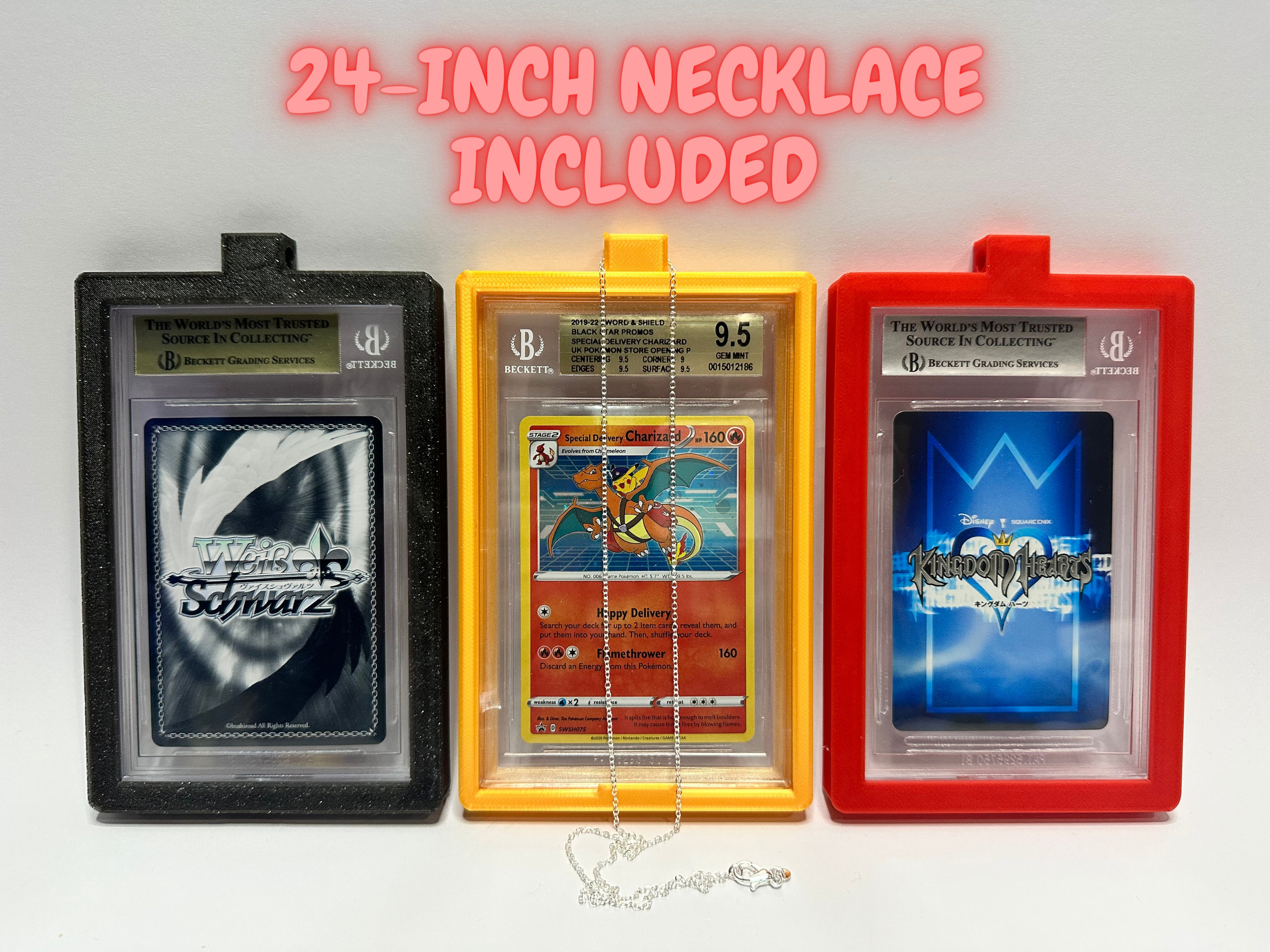 3D Printed BGS Slab Necklace: Graded Card Holder With 24" Chain - Etsy