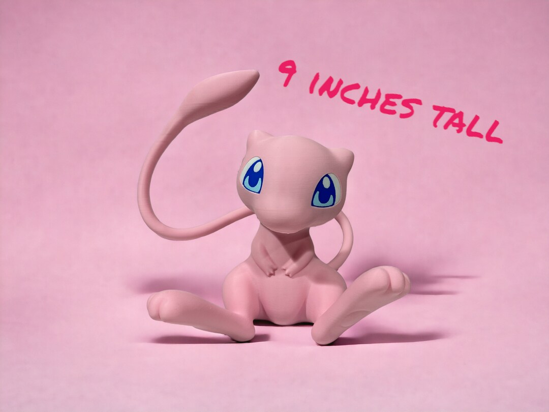 Mew Figure 3D Printed Mew Gift for Gamers Pokemon Gift - Etsy
