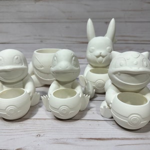 Pokemon Planters Flower Pot DIY Paint Project - Etsy