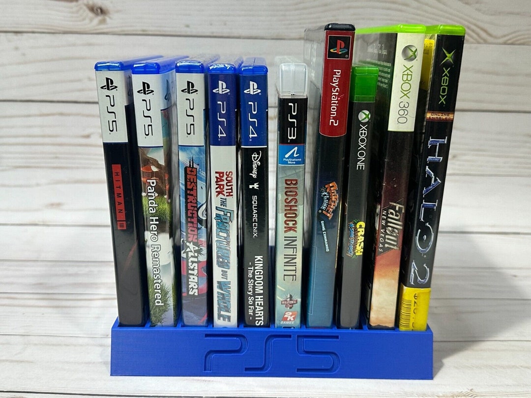 Game Case Holder for PS5 Holds 10 Games Sony Playstation 5 PS4 & More ...