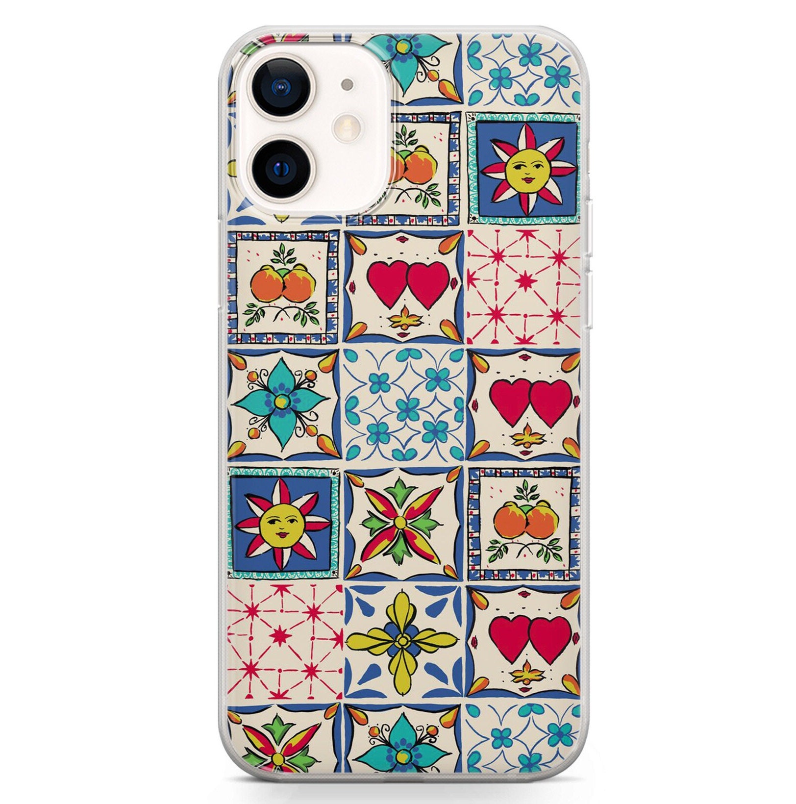 Azulejo Porcelain Mexican Tile Phone Case Majolica Cover for iPhone 17 ...
