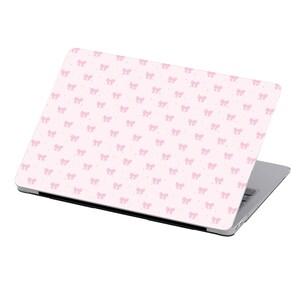 Cute Bow Mac Book Case Pink Laptop Cover, Pink Girly Bow Hard Bumper ...