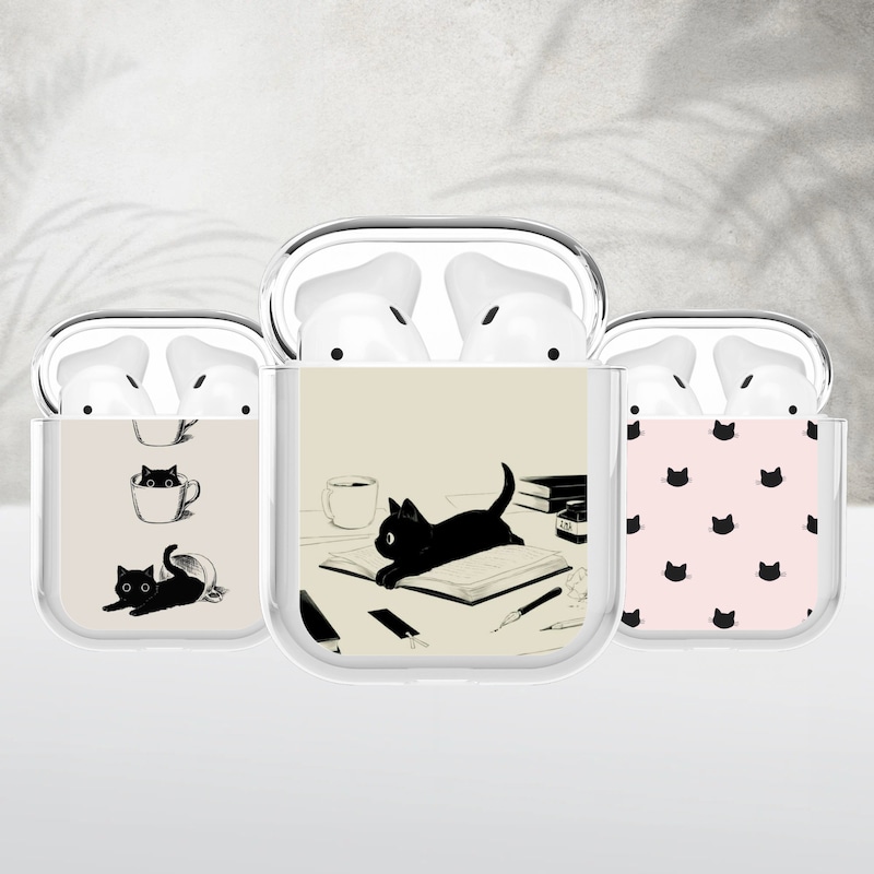 Cat AirPod Case - Etsy