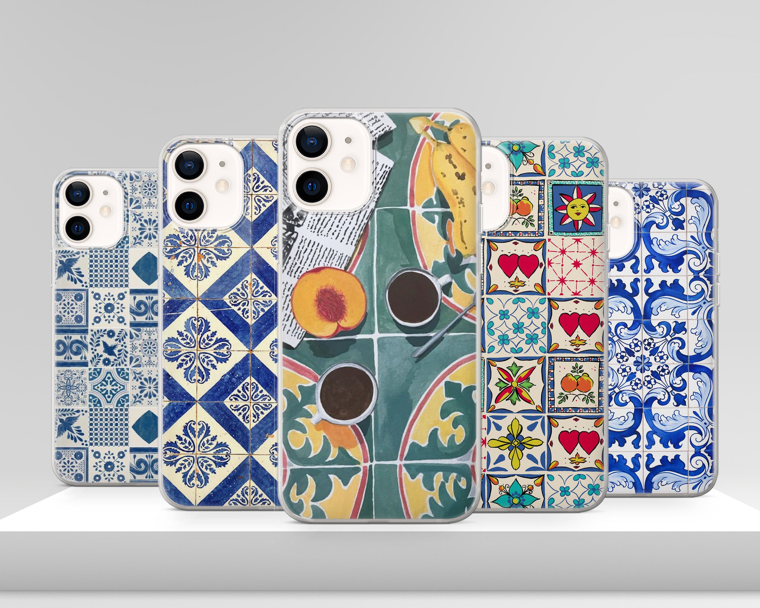 Azulejo Porcelain Mexican Tile Phone Case Majolica Cover for iPhone 17 ...