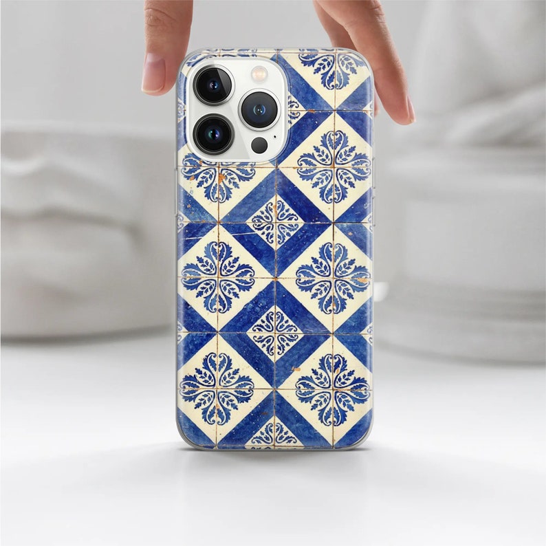 Azulejo Porcelain Mexican Tile Phone Case Majolica Cover for iPhone 17 ...