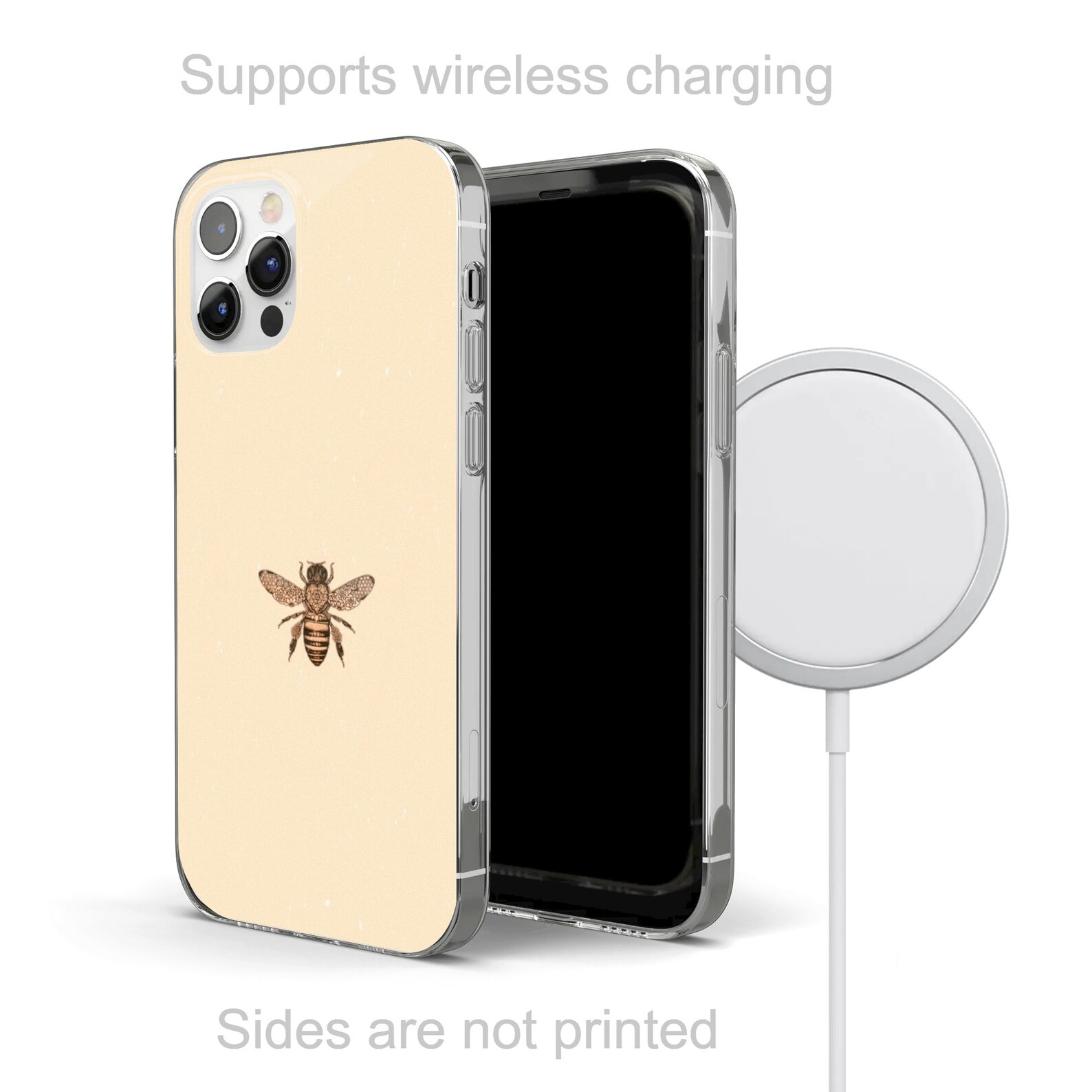 Honeybee Phone Case Bumblebee Insect Cover for iPhone 15 14 13 12 Pro ...