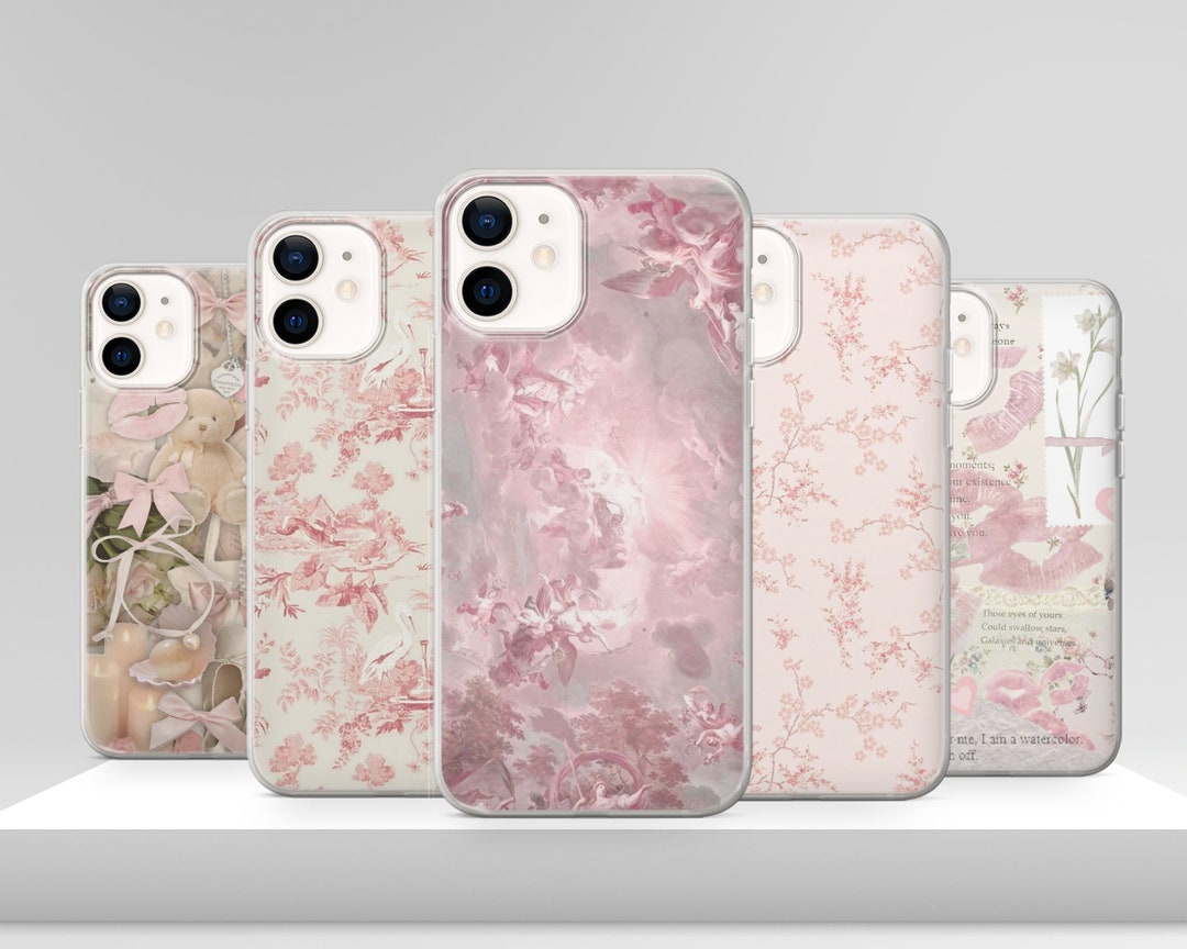Pink Shabby Chic Phone Case Aesthetic Coque Girly Cover for iPhone 17 ...