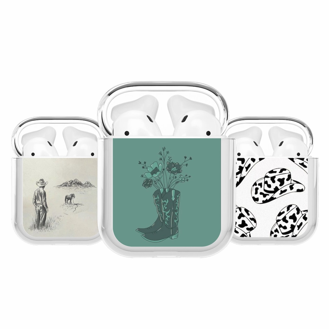 Cowboy Western Design Headphone Case Wildflower Protective Cover for ...