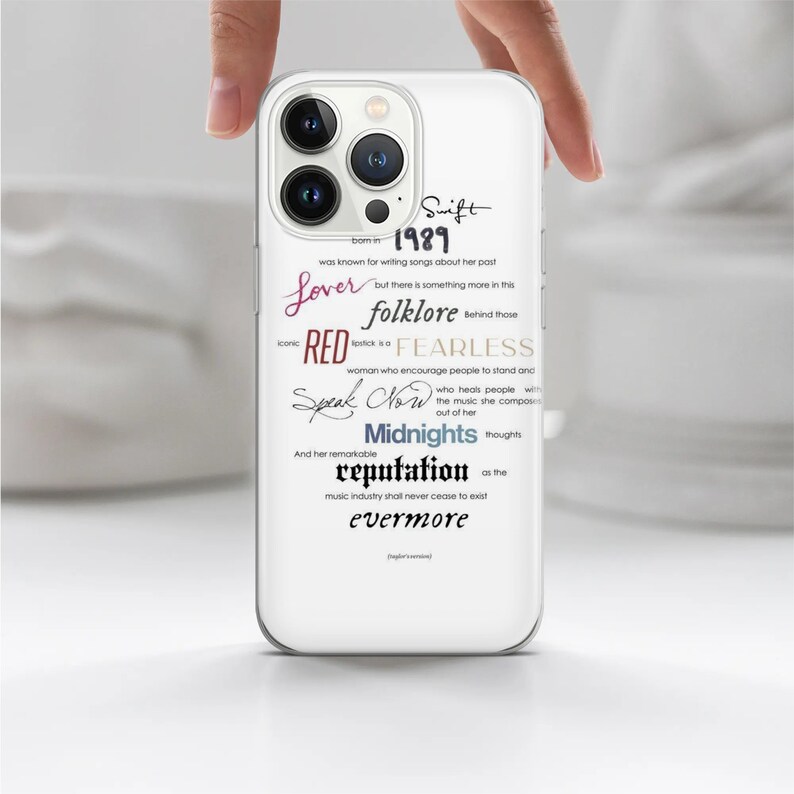 Taylor Lyrics Phone Case Folklore Cover for iPhone 15 14 13 12, Samsung S23 S22 A74 A54 A14 ...