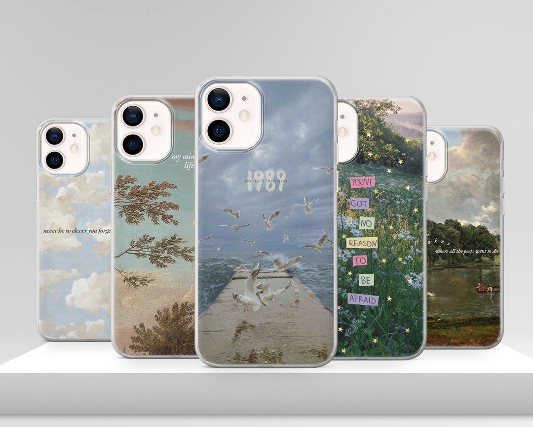1989 Taylor Phone Case Folklore Lyrics Painting Cover for iPhone 15 14 ...