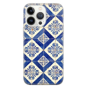 Azulejo Porcelain Blue Tile Phone Case Majolica Portuguese Cover for ...