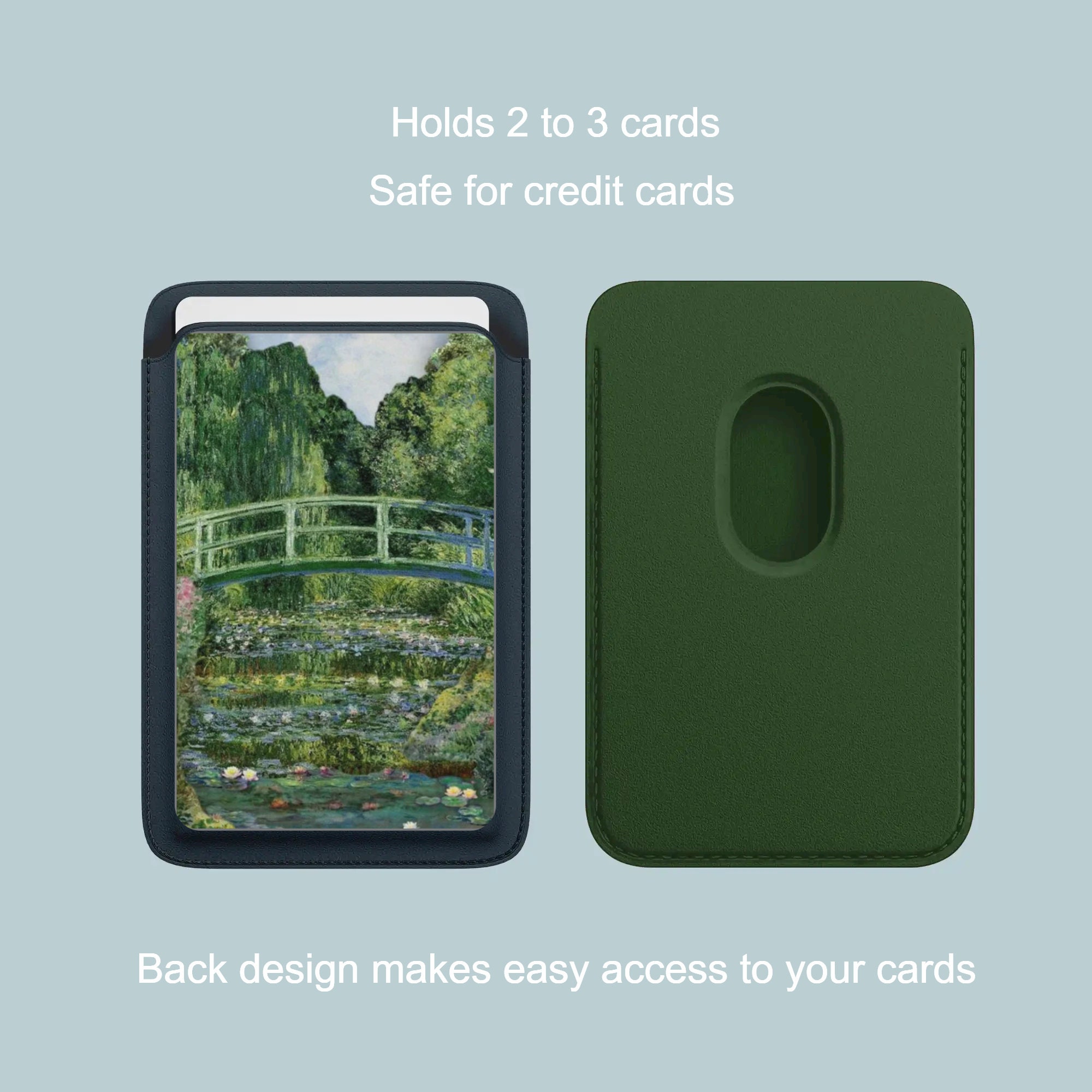 Claude Monet Painting Magsafe Wallet, Magnetic Impressionism Wallet ...