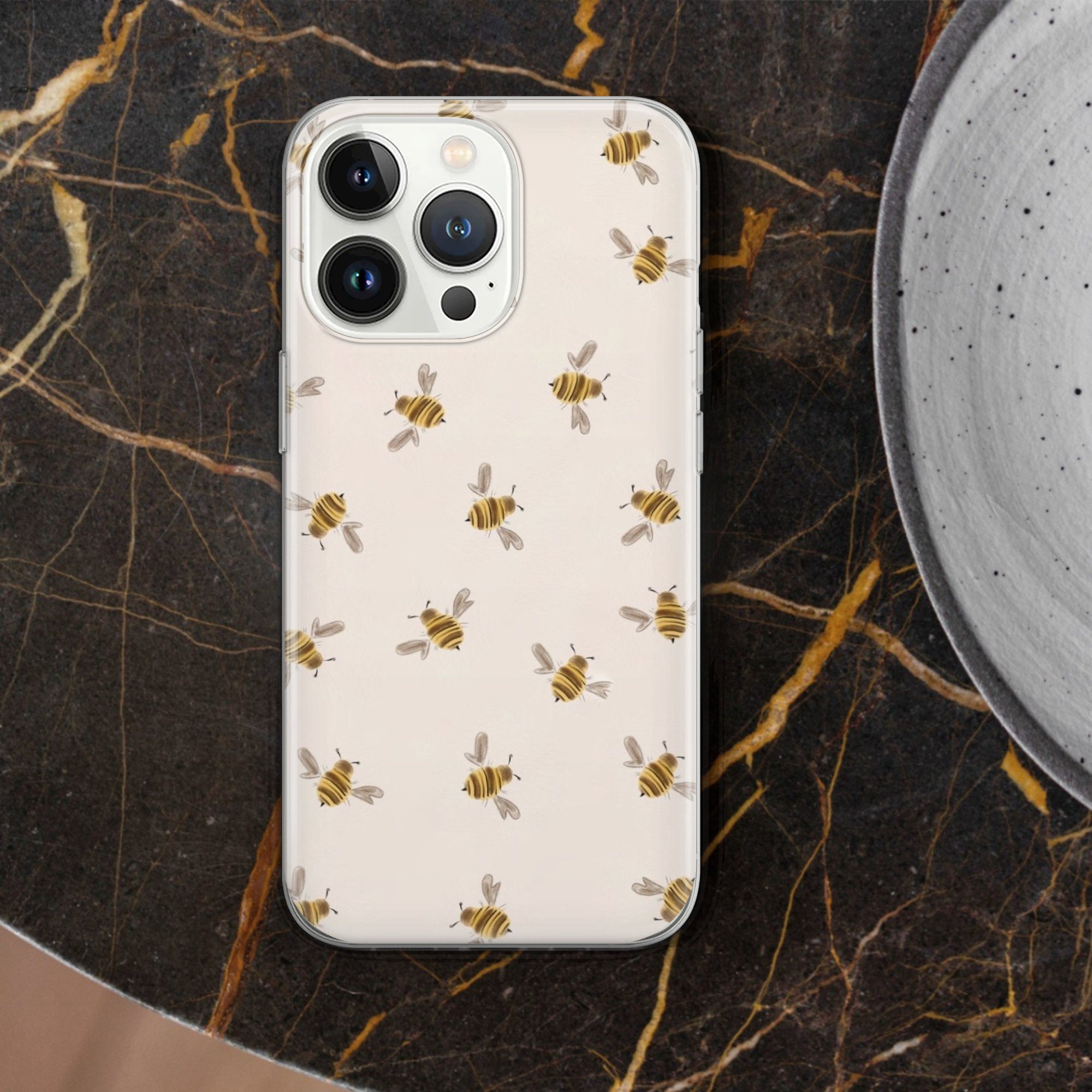 Honeybee Phone Case Bumblebee Insect Cover for iPhone 15 14 13 12 Pro ...