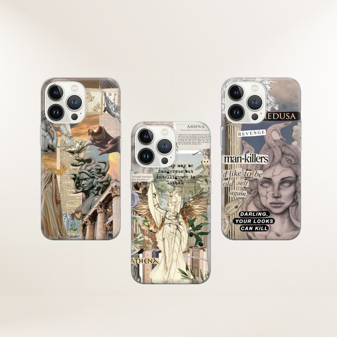 Renaissance Medusa Collage Phone Case Greek Mythology Cover for iPhone ...