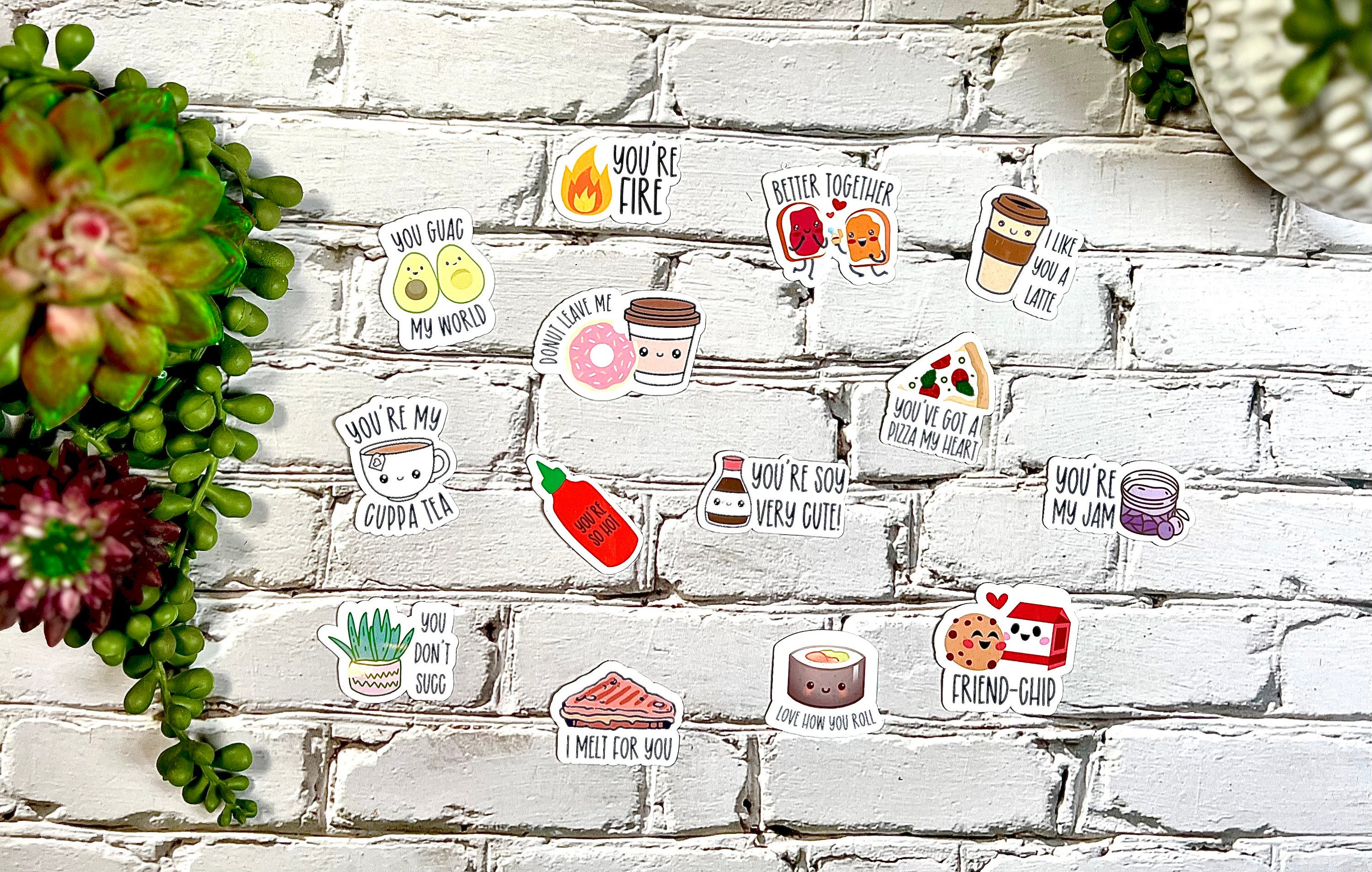 Friendship Soulmate Sticker Pack Set of 14 Waterproof Best Friend ...