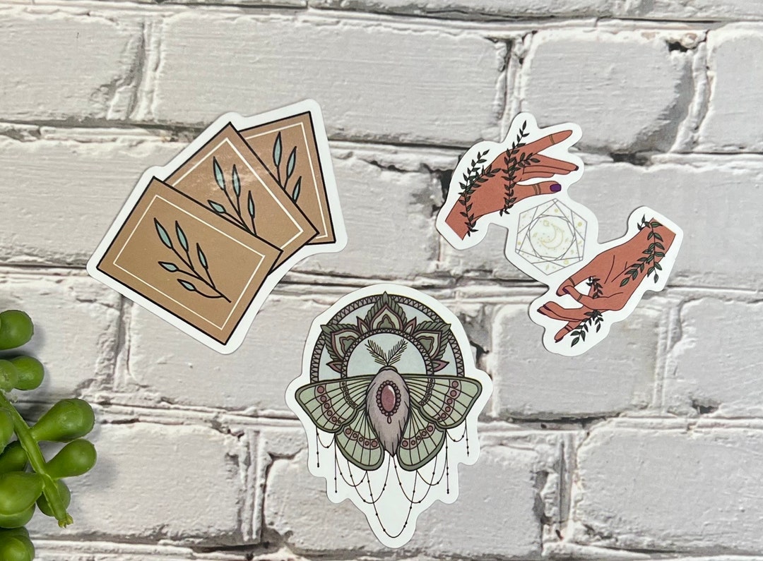 Magic Moth Sticker Pack Set of 3 Tarot Stickers, Astrology, Moths ...