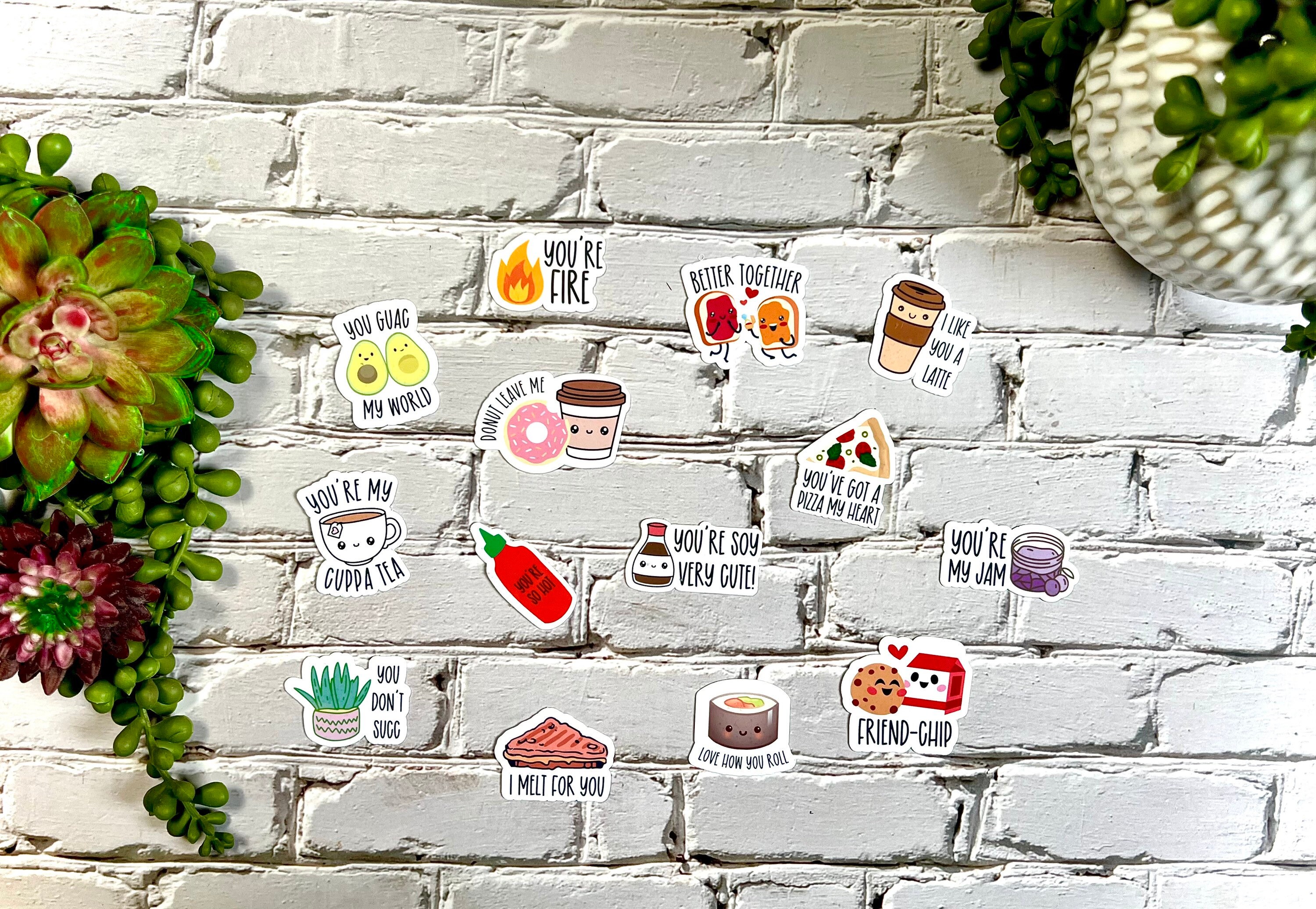 Friendship Soulmate Sticker Pack Set of 14 Waterproof Best Friend ...