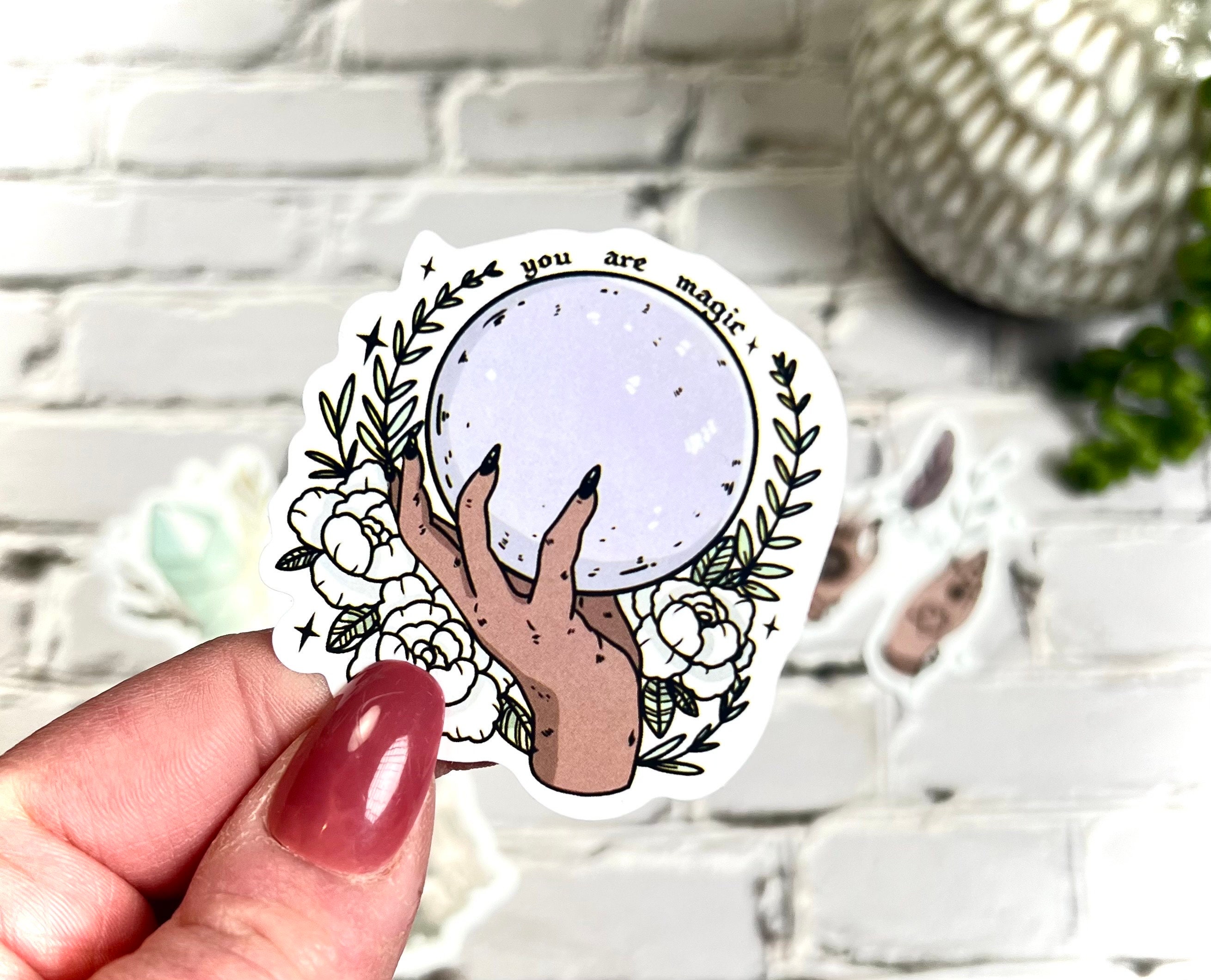 Witchy Mystical Sticker Pack Set of 8 Tarot Stickers, Astrology ...