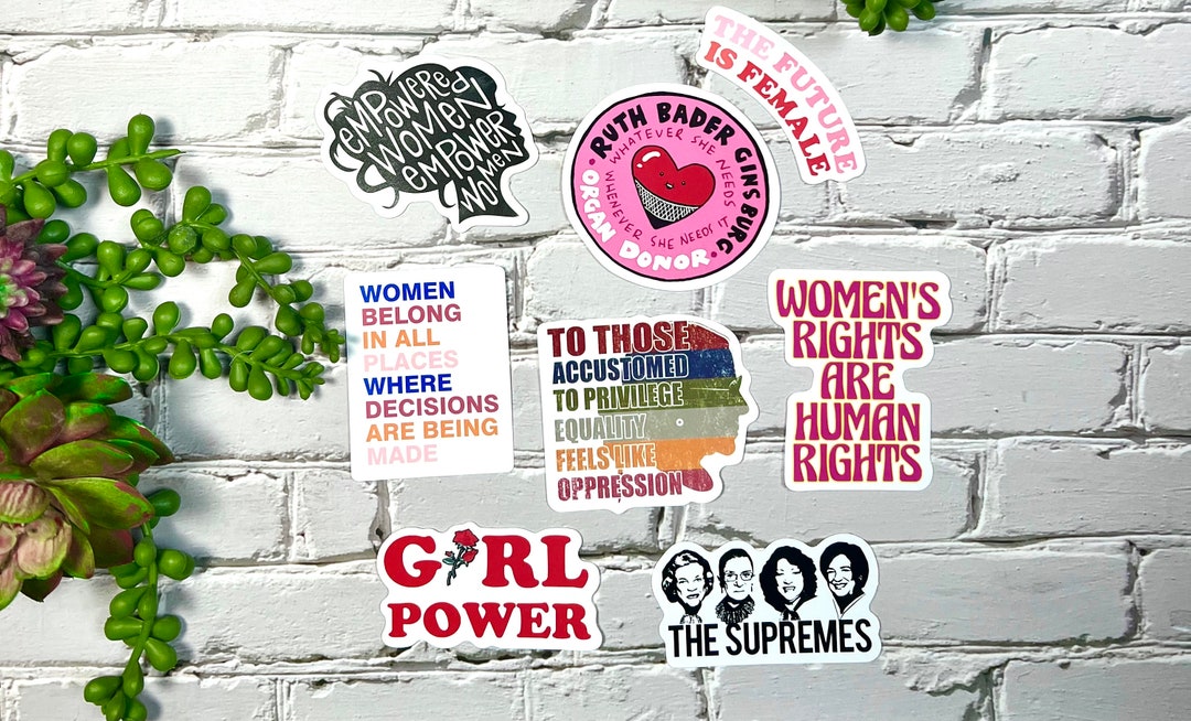 Womens Empowerment Sticker Set 2 RBG Ruth Bader Ginsburg & Fundamental ...