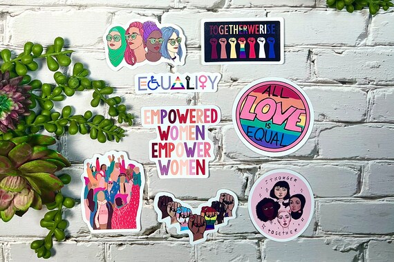 Women's Empowerment Sticker Set 1 Empowered Women - Etsy