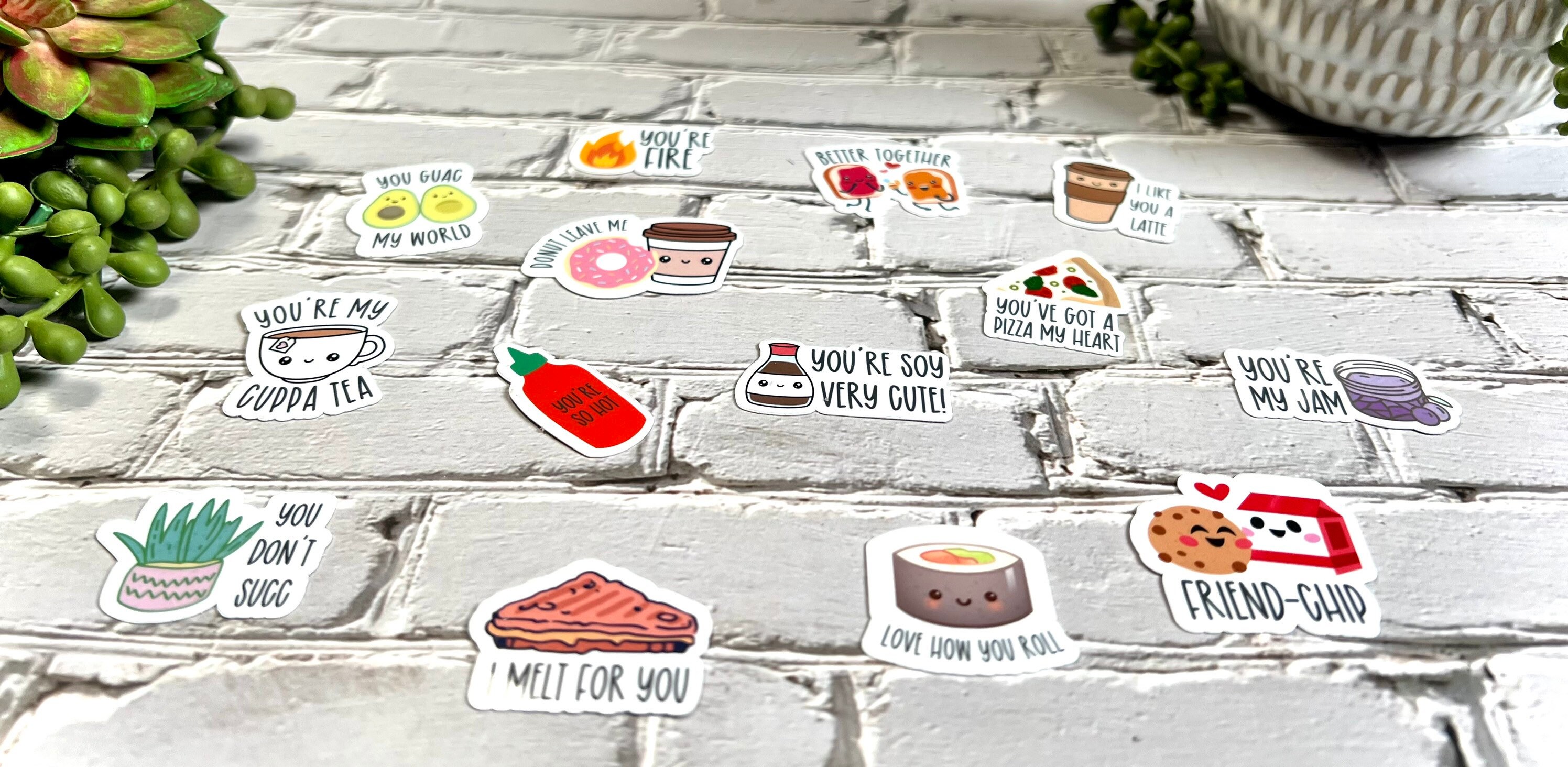 Friendship Soulmate Sticker Pack Set of 14 Waterproof Best Friend ...