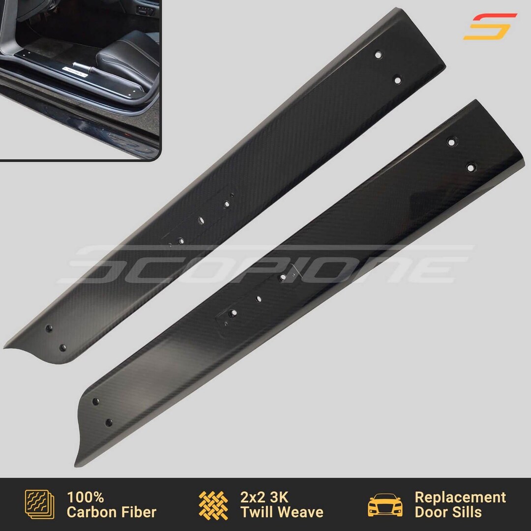 Scopione Carbon Fiber Door Sills Scuff Plates for Aston Martin 05-17 ...