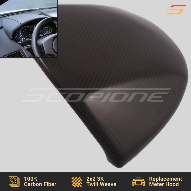 Scopione Carbon Fiber Gauge Cluster Meter Hood for Aston Martin 05-19 ...