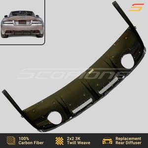 Scopione Carbon Fiber Rear Bumper Diffuser for Aston Martin 08-12 DBS ...
