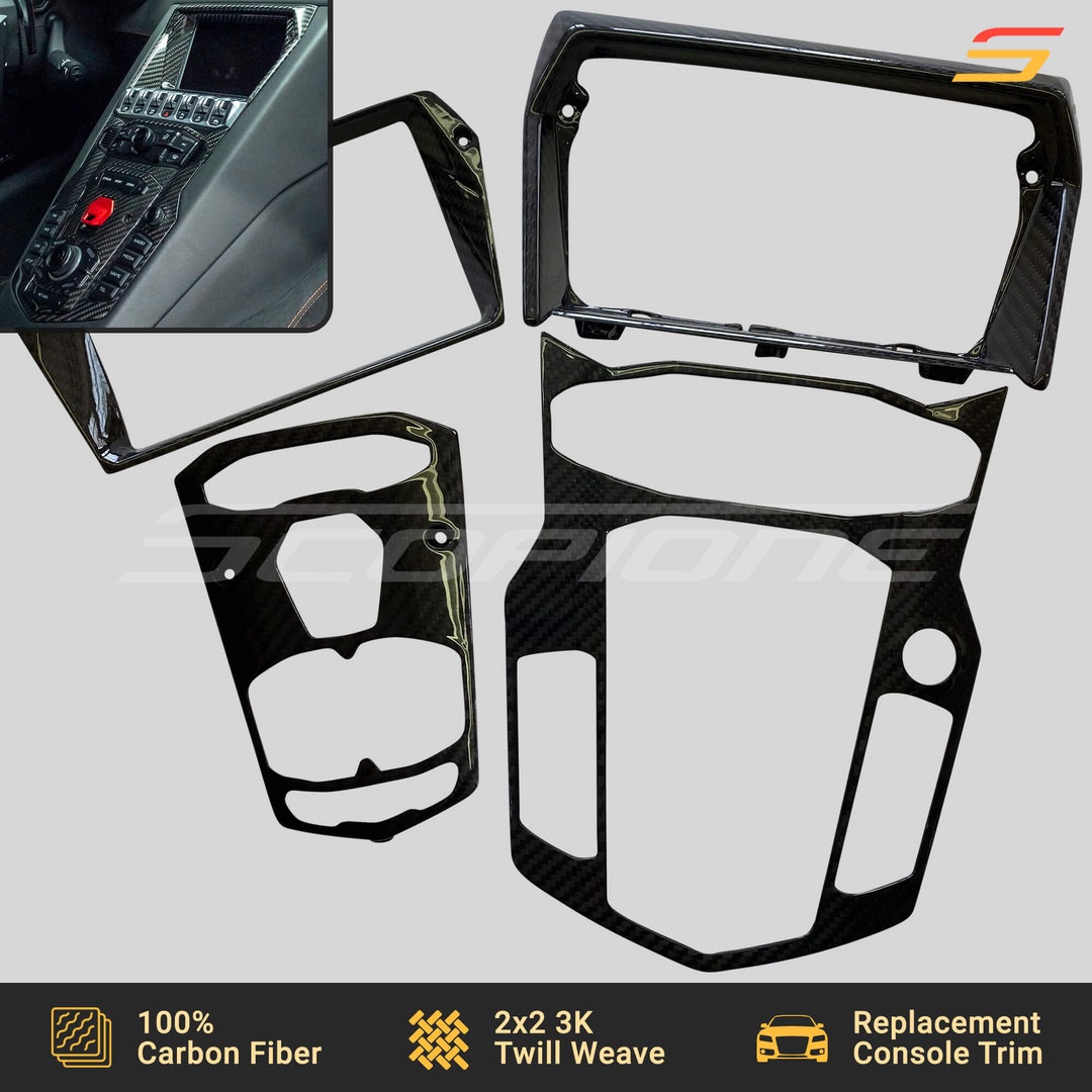 Scopione Carbon Fiber Center Console Screen Control Trim Kit for ...