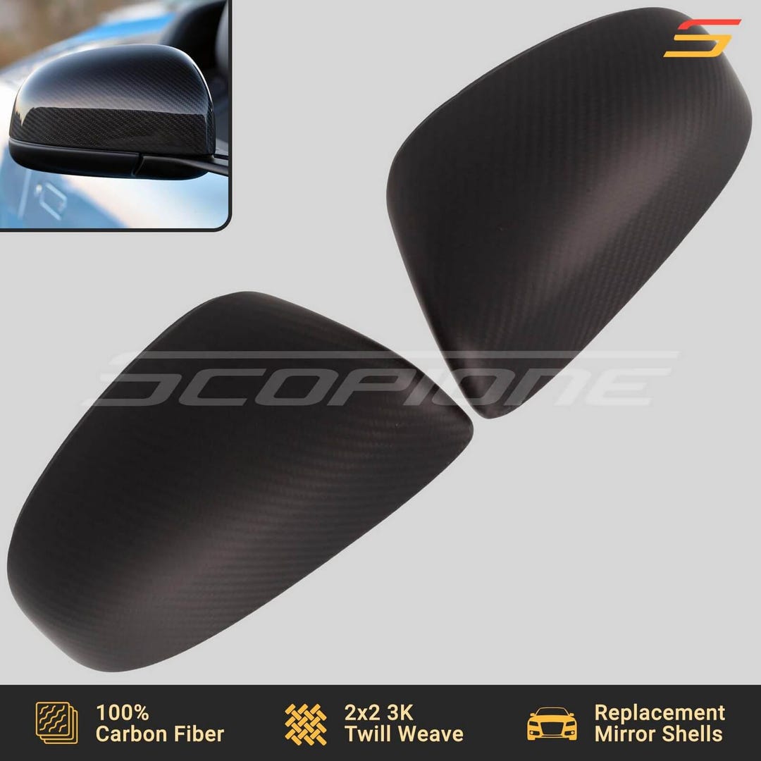 Scopione Matte Carbon Fiber Side Mirror Covers for Aston Martin 10-19 ...